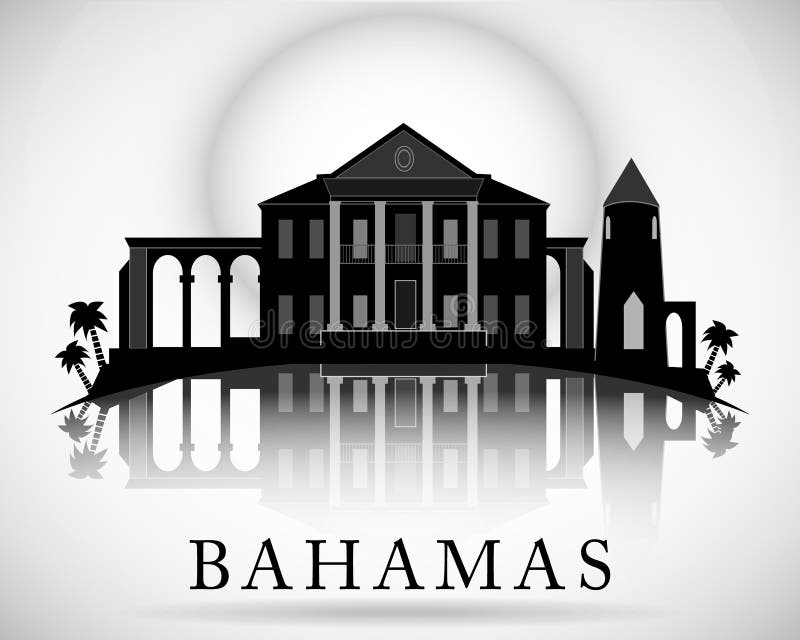 Bahamas text with flag stock vector. Illustration of bahamas - 4393644