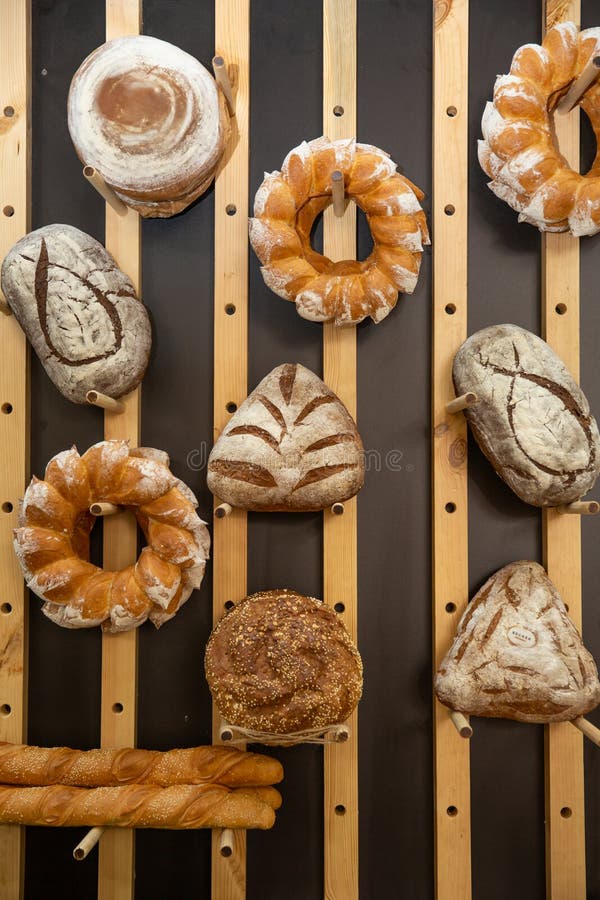 The Modern Bakery with Assortment of Bread Stock Image - Image of ...