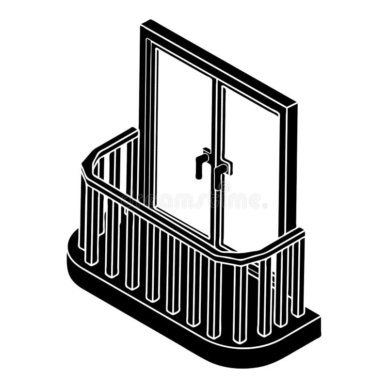 Modern Balcony Icons Set 9 Color Collection Stock Vector - Illustration ...