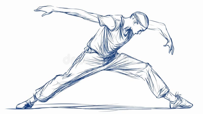 Modern Ballet Dancer Line Art Vector, One-line Drawing. Stock Vector ...