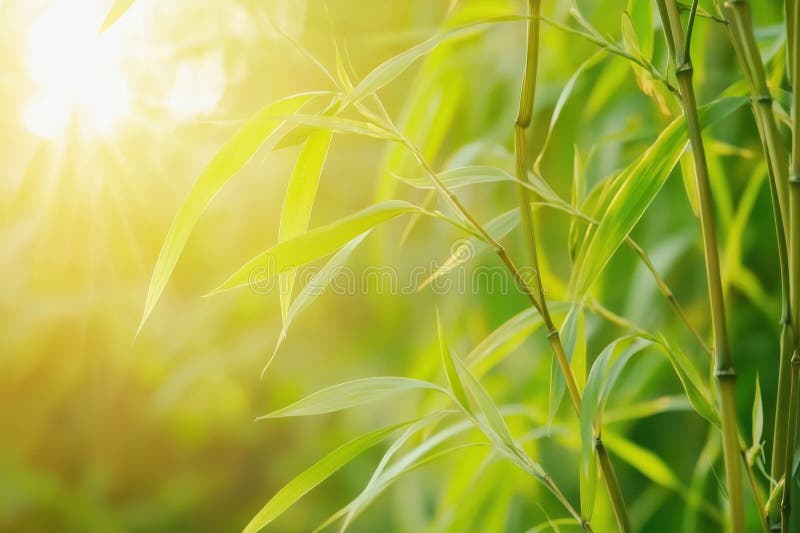 Modern Bamboo Backdrop Featuring Natural Patterns and Soft Lighting in ...