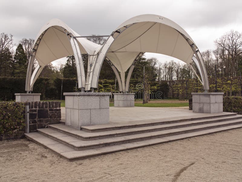 Modern bandstand stock photo. Image of seasonal, lawn - 32058298
