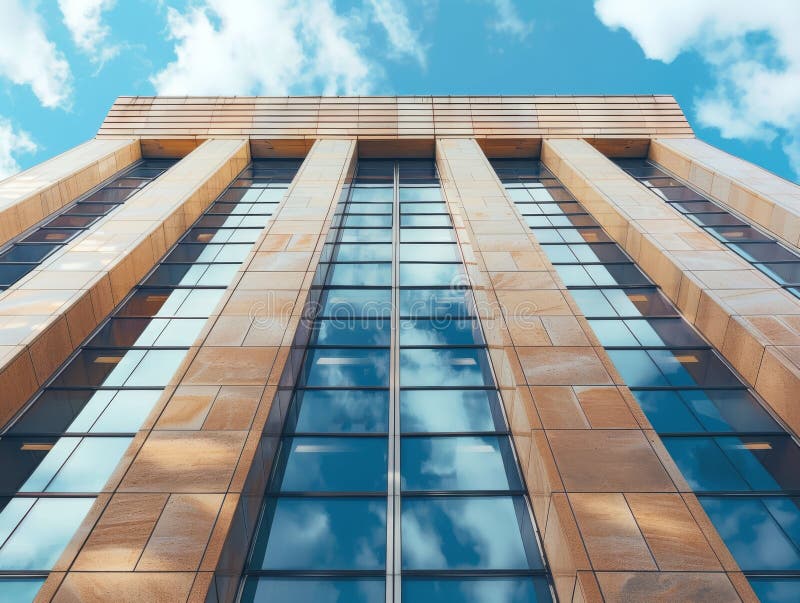 Modern Bank Building Exterior Showcasing Economic Stability Stock ...