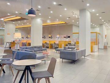 Modern Bank Indoor. Bank Office Interior Background Stock Photo - Image ...