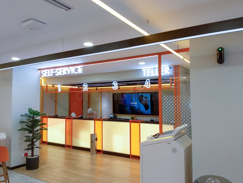 Modern Bank Interior: a Welcoming and Efficient Space Editorial Stock ...