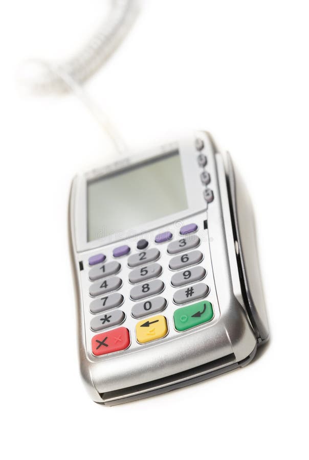 Bank Terminal in a Man S Hand Stock Photo - Image of withdraw, bank ...