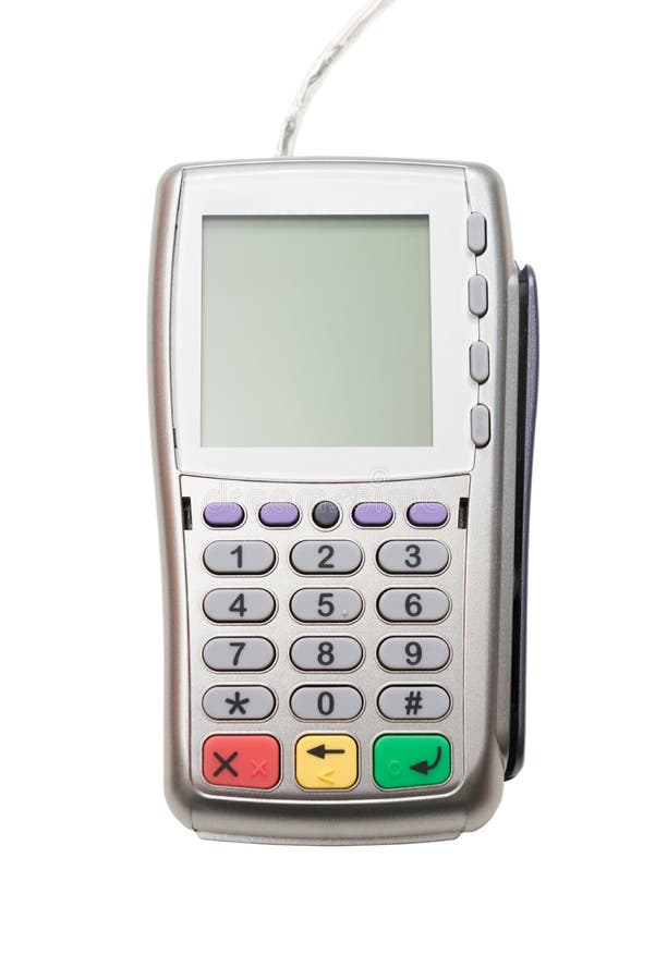 Modern bank terminal stock image. Image of financial - 34607571