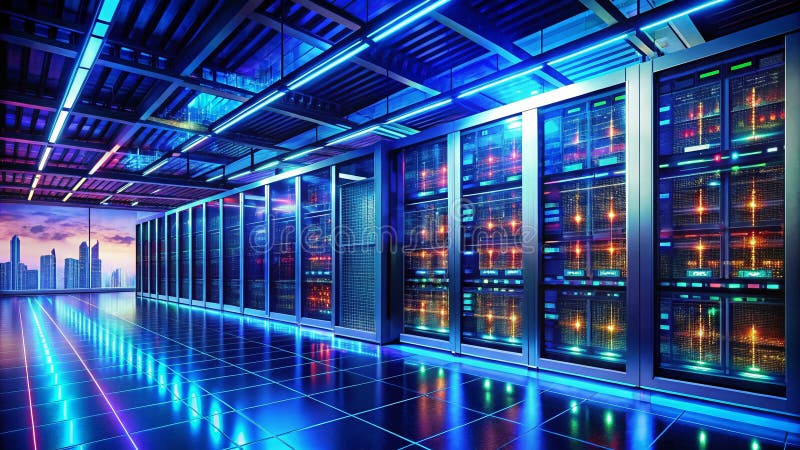 Modern Bank Data Center a Seamless Integration of Financial Analysis ...