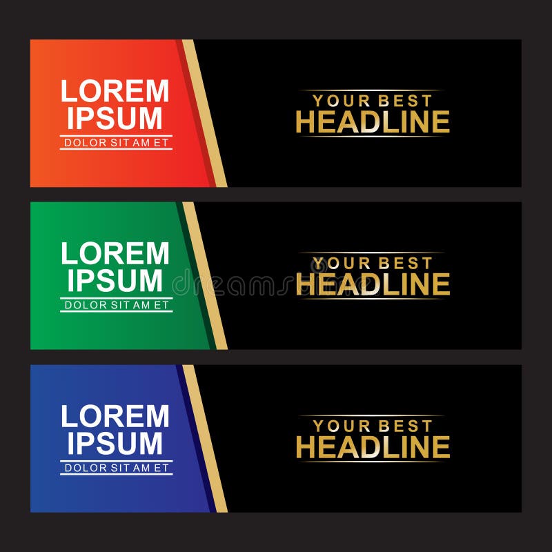 Banner Ads Background Vector Template Stock Illustration - Illustration ...