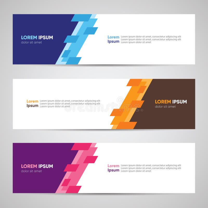 Modern Banner Design. Banner Backdrop Background Header Footer W Stock ...