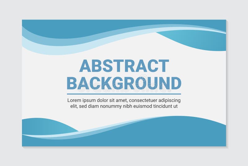 Modern Banner Design Blue Color Wave White Background Simple Stock ...