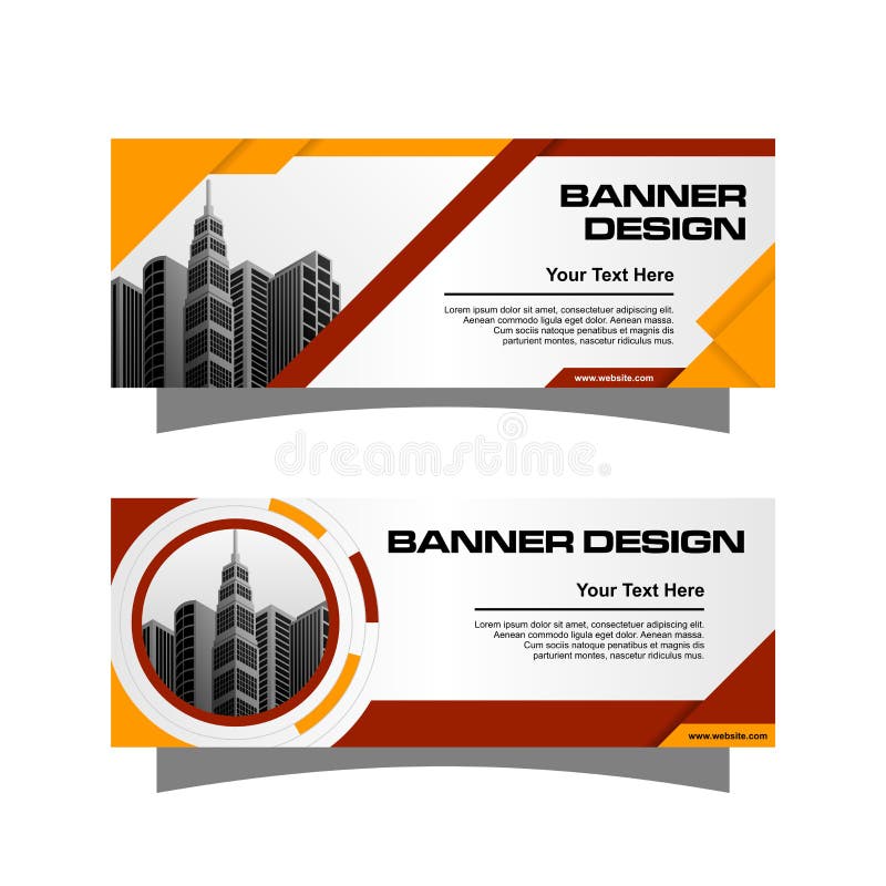 Modern Banner Design Template Collection. Stock Illustration ...