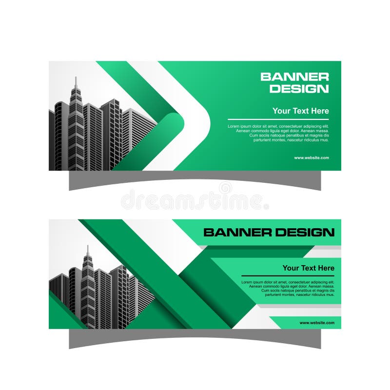 Modern Banner Design Template Collection. Stock Illustration ...