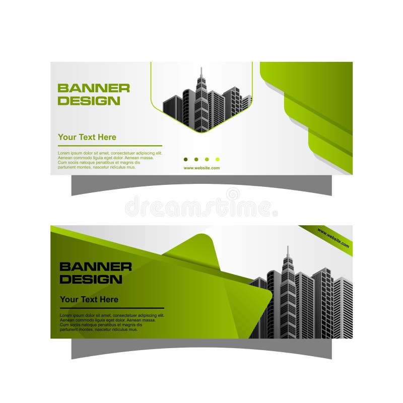 Modern Banner Design Template Collection. Stock Illustration ...