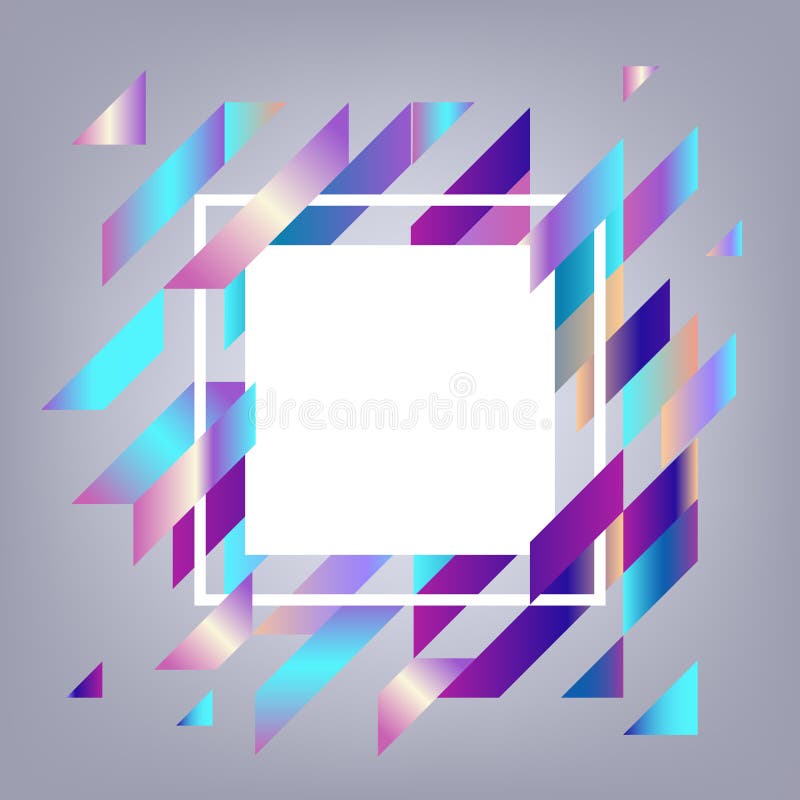 Modern Banner with Gradient Geometric Elements with Copy Space. Stock ...