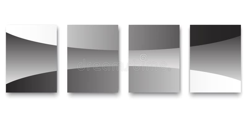 Modern Banner with Painting on Four Rectangles. Vector Image. Abstract ...