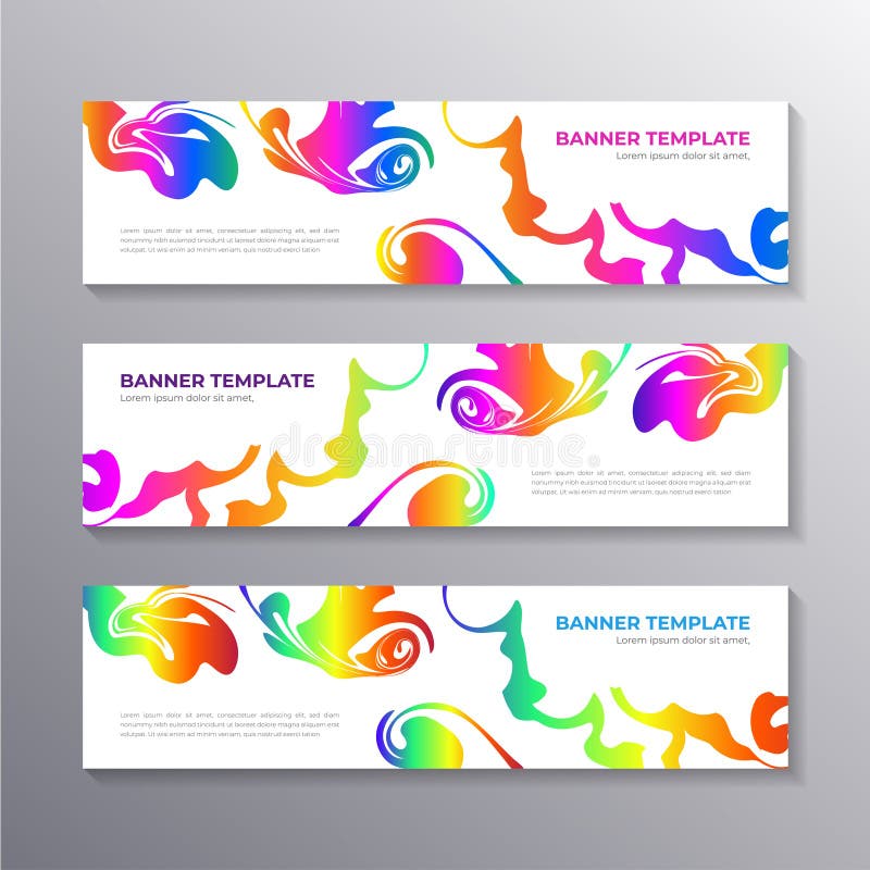 Abstract Liquid Banner Template, Gradient Color, Modern Layout Web ... Abstract Liquid Banner Template, Gradient Color, Modern Layout Web ...