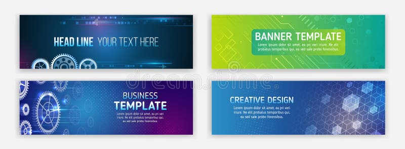 Modern Banner on the Theme of Data Protection, Cyber Security, Science ...