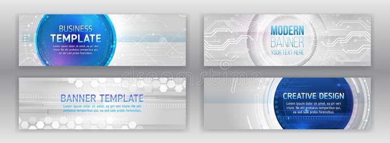 Modern Banner on the Theme of Data Protection, Cyber Security, Science ...