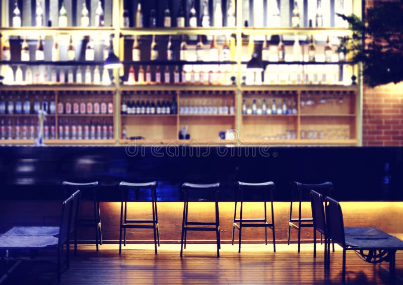 Modern bar stock image. Image of cocktail, architecture - 61411389