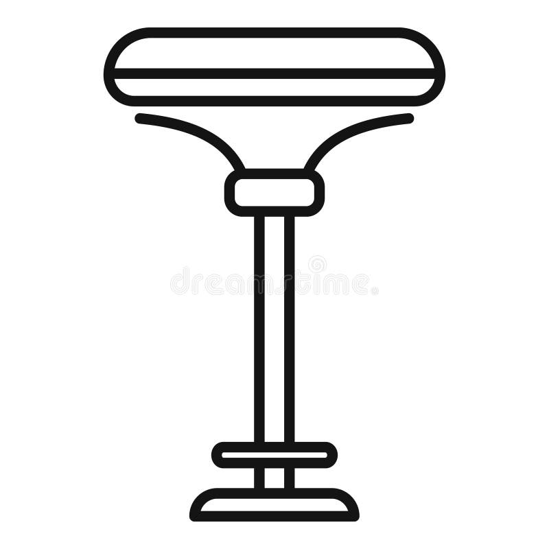 Modern Bar Stool Standing on White Background Icon Stock Vector ...