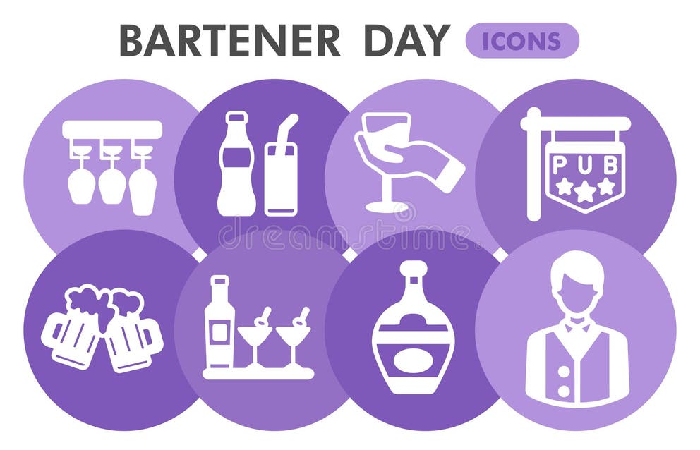 Modern Bartender Infographic Design Template. Bar and Pub Inphographic ...