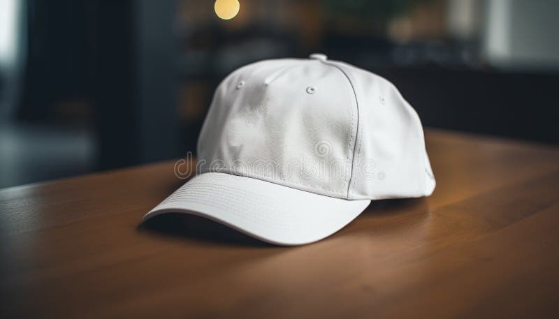 Modern Baseball Cap Design on Clean White Wall Inside Store Generated ...