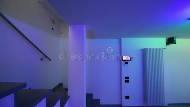A Modern Basement Room with Led Lighting Coming from Plasterboard ...