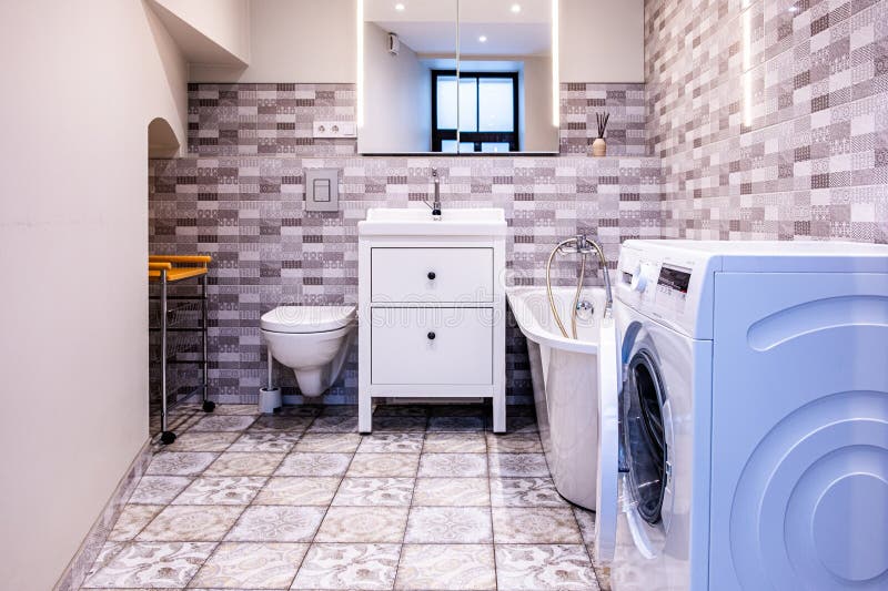 Modern Bathroom Design Featuring Stylish Fixtures, Spacious Layout, and ...