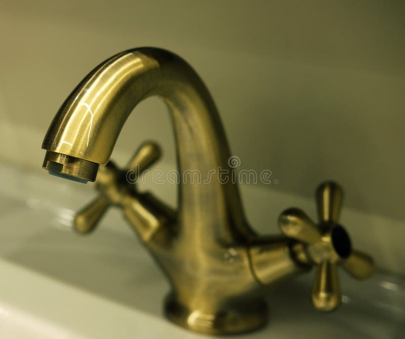 Modern Bathroom Faucet Close -up Picture Stock Image - Image of home ...