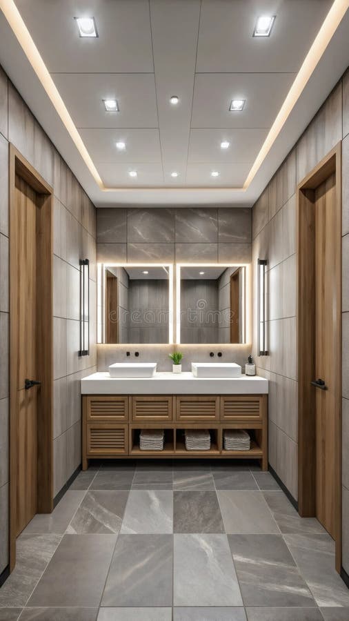 Smart Bathroom Scene with Humidity-sensing Mirror, Adaptive Lighting ...