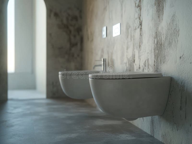 Modern Bathroom with Minimalist Design Stock Photo - Image of modern ...