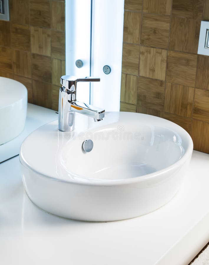 Modern bathroom sink stock photo. Image of wash, lavatory - 25128210