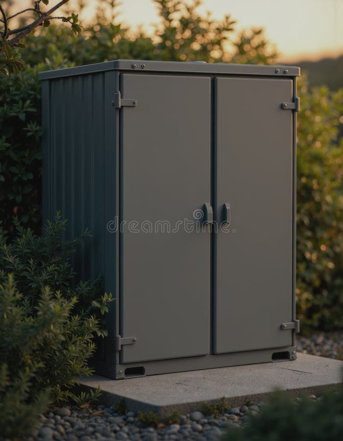 Closed Battery Energy Storage Enclosure with a Sleek Design in a ...