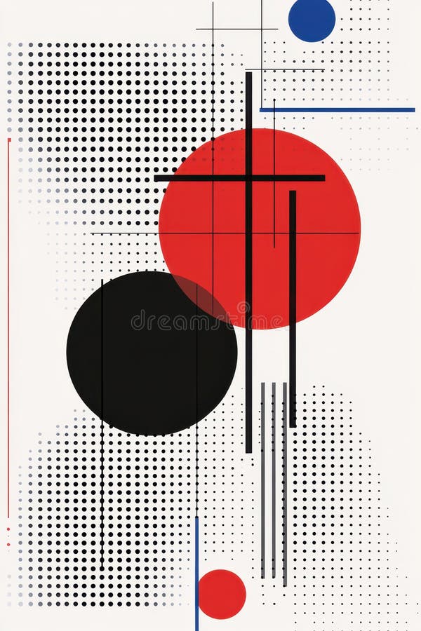 Modern Bauhaus Geometric Poster. Abstract Creative Composition of ...