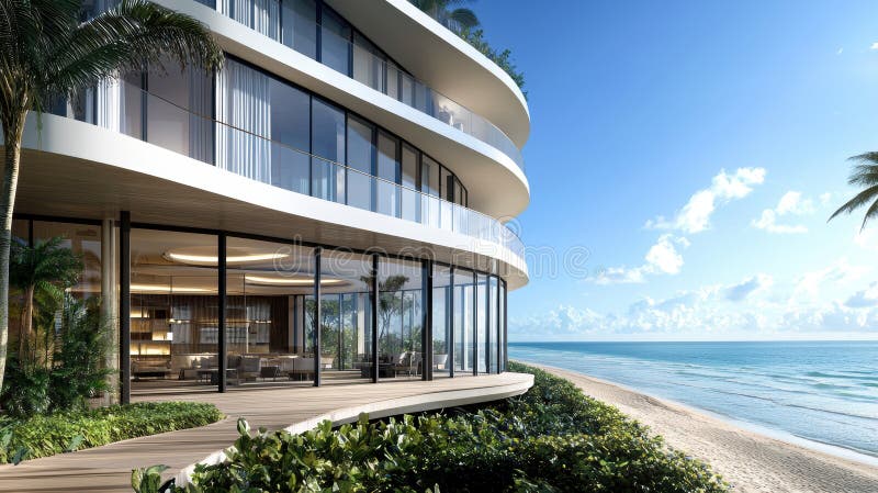 Modern Beachfront Condominium with Expansive Ocean Views and Luxurious ...
