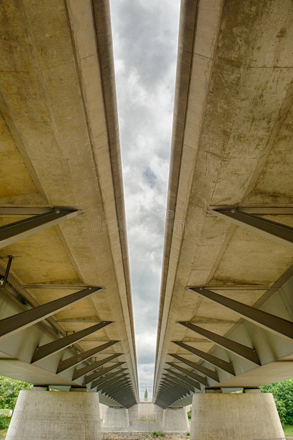 Modern Beam Bridge Structure Stock Image - Image of poles, steel: 31938993