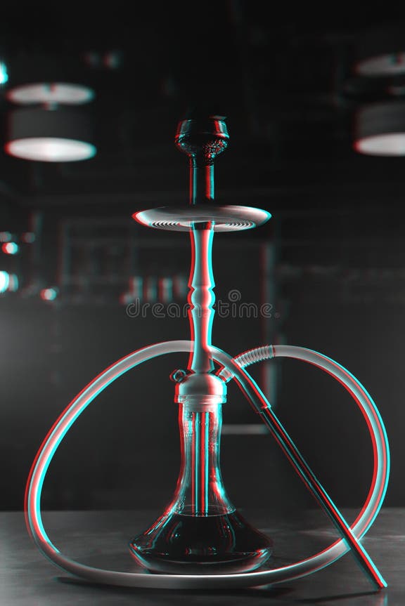 Modern Beautiful Hookah on the Table in the Restaurant Stock Photo ...