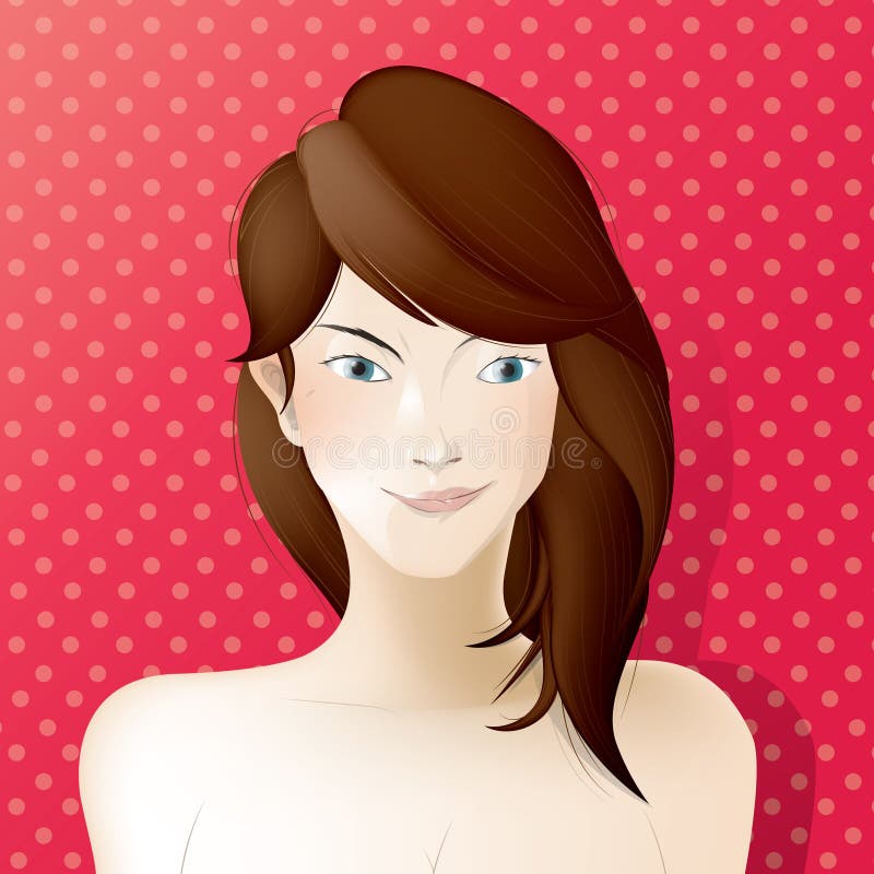 Modern Beautiful Woman. Vector Illustration Decorative Design Stock ...