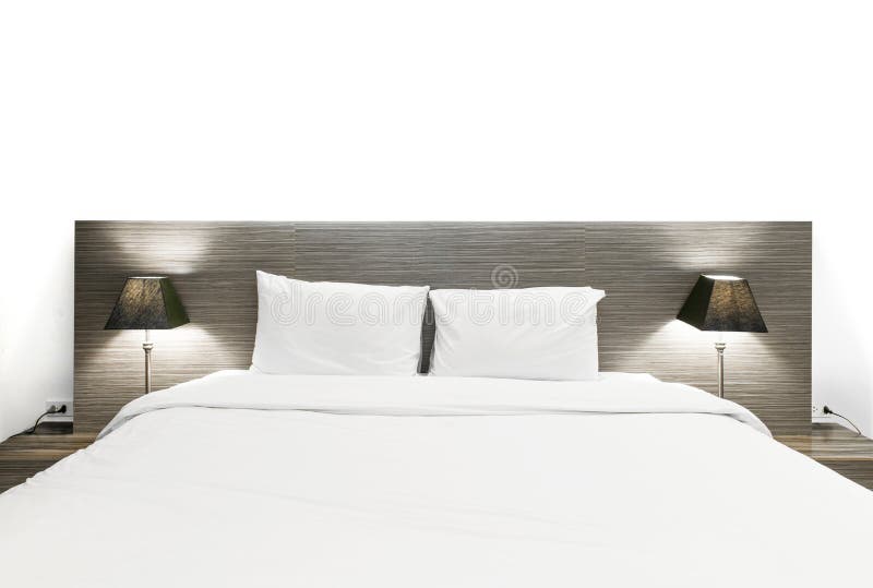 Modern Bedroom Design, Double Bed Stock Photo - Image of beautiful ...