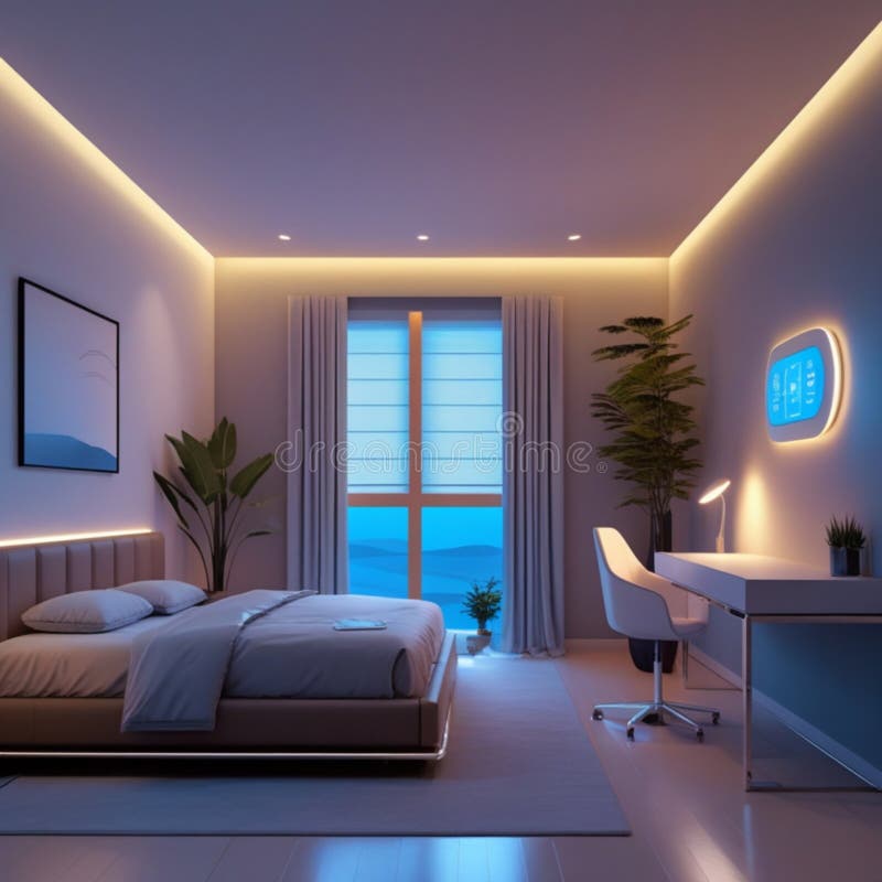 Soft Lighting Headboard Stock Illustrations – 3,465 Soft Lighting ...