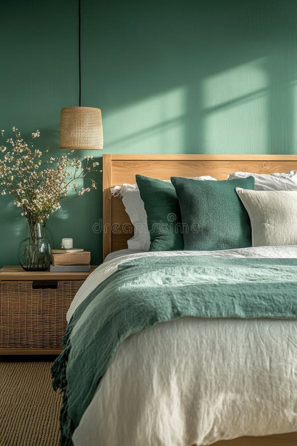 Gradient Wall Design, Modern Bedroom Features a Two-tone Wall Blending ...