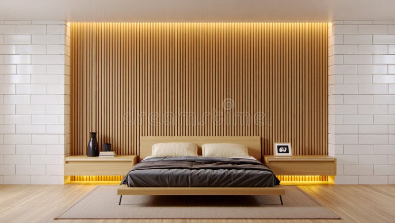 Modern Wooden Bedroom Design Stock Illustrations – 103,978 Modern ...