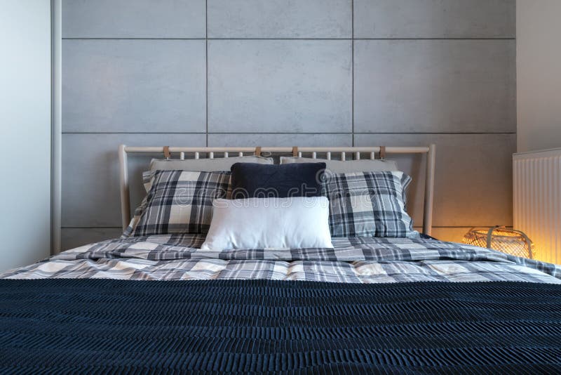 Modern Bedroom Interior Design Stock Image - Image of luxury, apartment ...