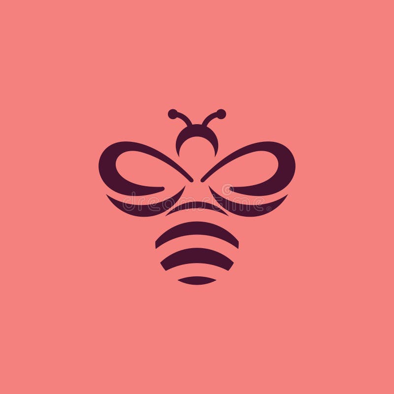 Modern Bee Logos for Trendy Clients Stock Illustration - Illustration ...