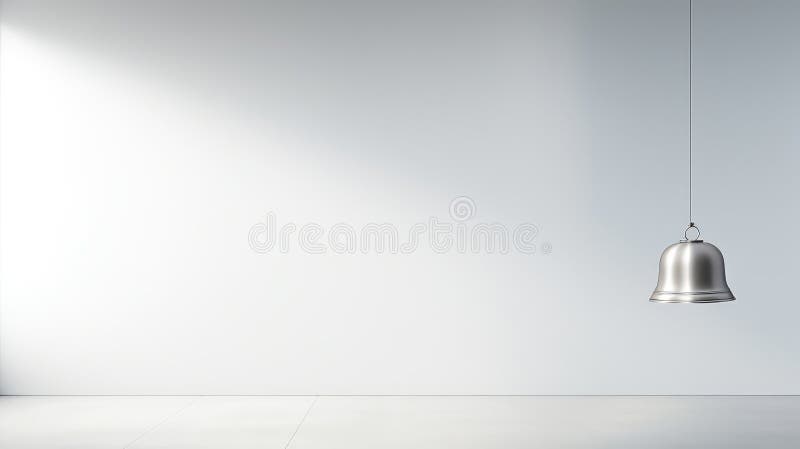 Modern bell on wall stock illustration. Illustration of ctemporary ...