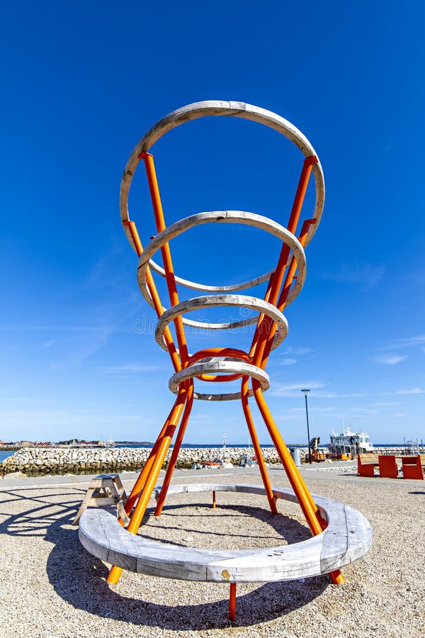 Modern Bench on the Pier by the Sea Stock Image - Image of pier, floor ...