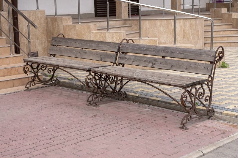 Modern Benches for Relaxation Stock Photo - Image of decor, frame ...