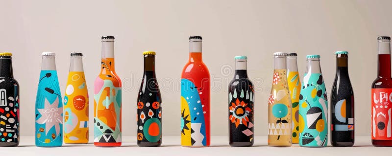 Modern Beverage Packaging Standout Designs with Unique Colors and ...