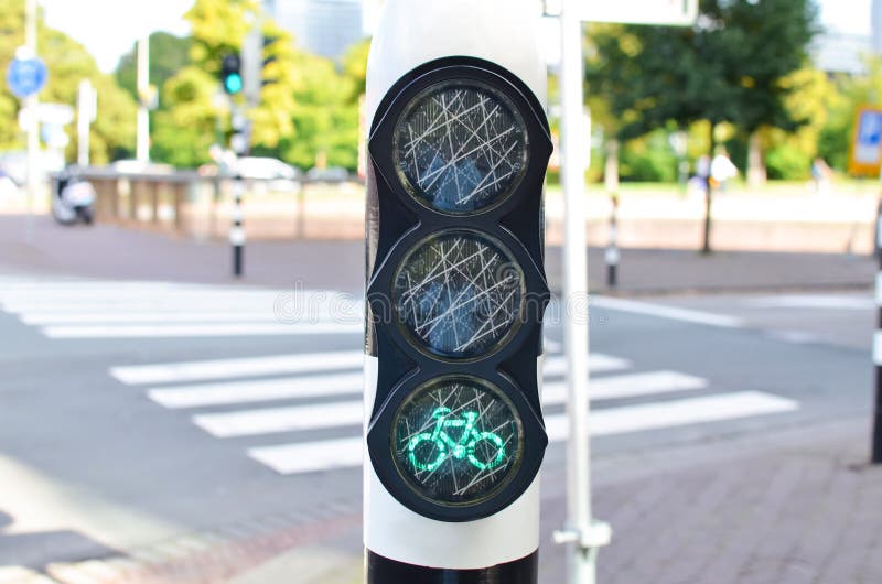 Modern Traffic Light with Timer and Pedestrian Signals Isolated on ...